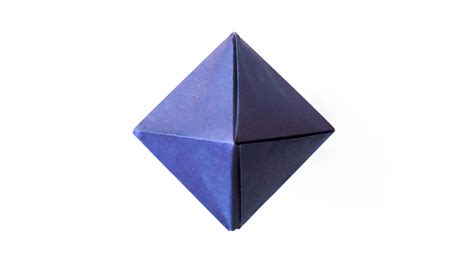折纸图纸教程八面体 多面体立体几何折纸 哔哩哔哩