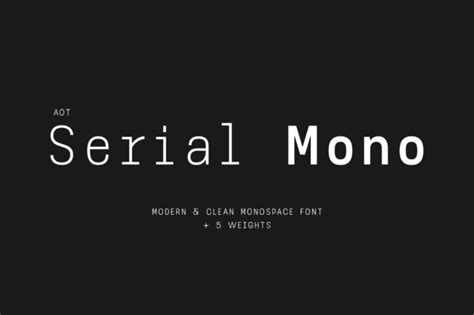 aot serial mono font free font