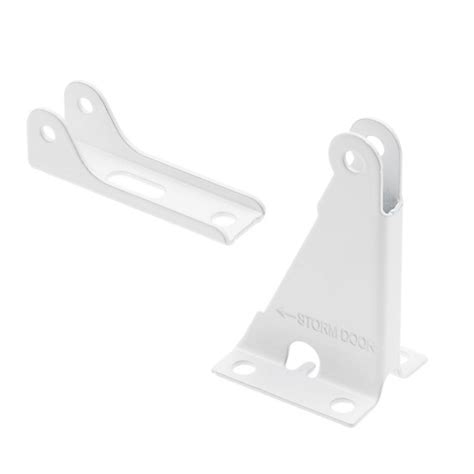 Prime Line Storm And Screen Door Closer Jamb Bracket Repair Kit White