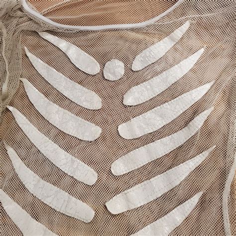Vintage Mesh Skeleton Rib Cage Shirt Gem