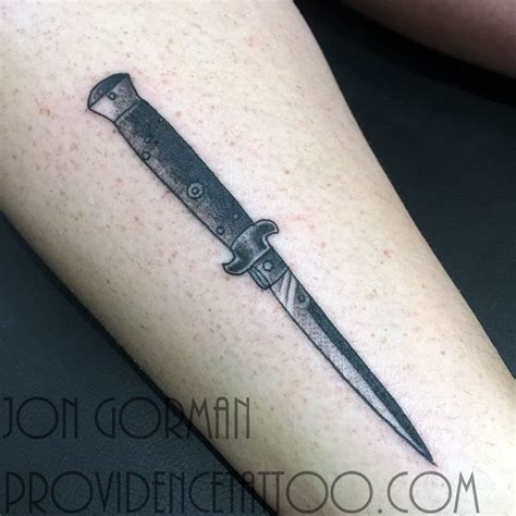 Switchblade Tattoo By Jon Gorman At Providence Tattoo Providencetattoo