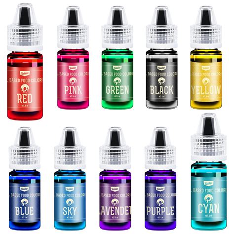 Oil Based Food Coloring For Chocolate 10 Vivid Colors