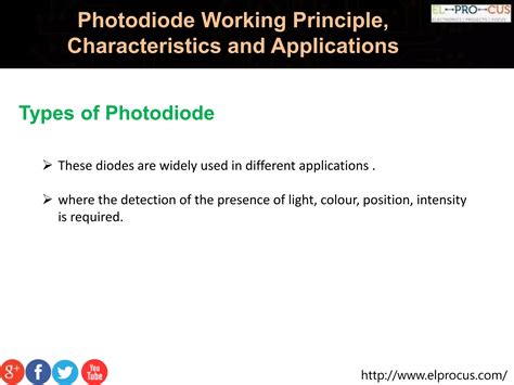 Photodiode Working Principle Characteristics And Applications Pptx