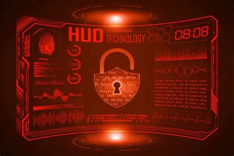 Padlock Digital Background Cyber Security Stock Vector By ©titima157