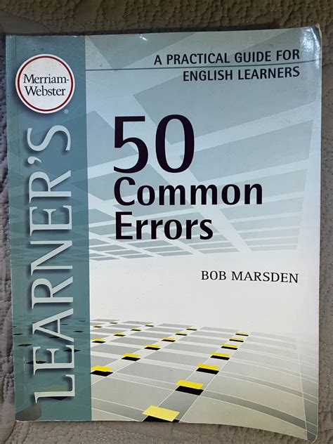 全新 50 Common Errors A Practical Guide For English Learners Merriam Webster Learners 興趣及遊戲