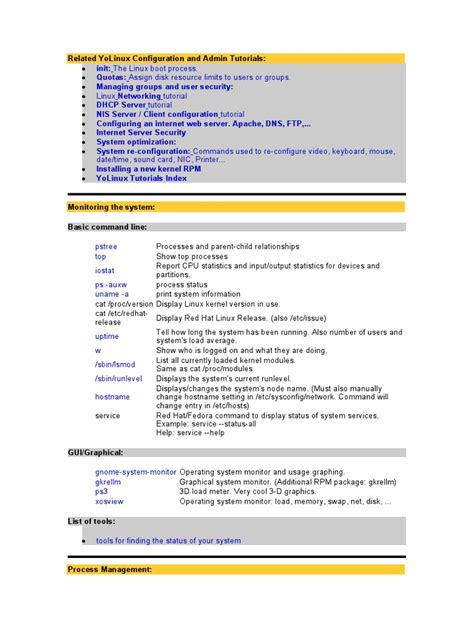 Linux Monitoring System Pdf File System Computer Engineering