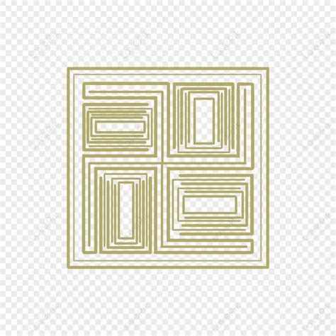 Exquisite Quadrangular Line Pattern Korea Quadrilateral Lines Pattern