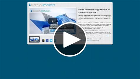 Energy Analysis For Autodesk Revit 2016