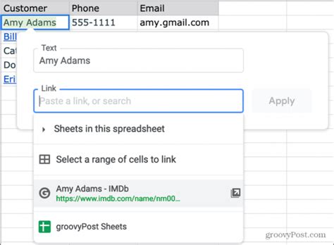 How To Link To Cells Sheets Or Documents In Google Sheets