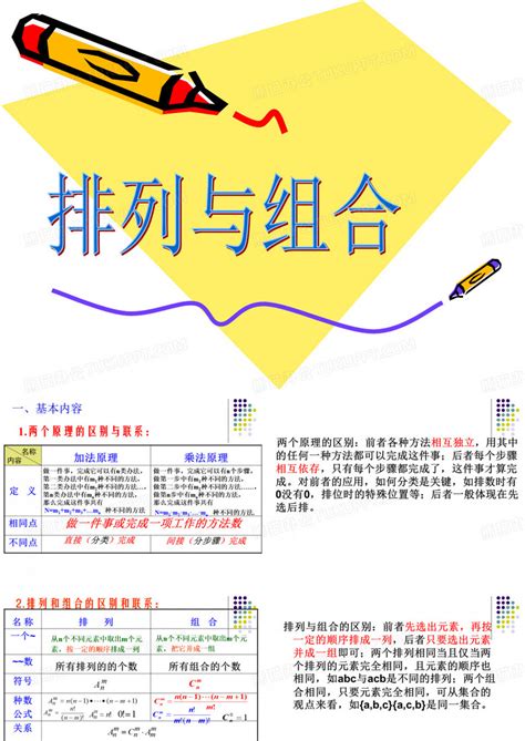 排列与组合ppt模板下载编号qbmwnbyp熊猫办公