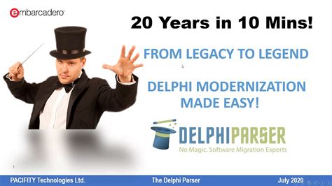 Code Modernization Made Easy Delphi Parser Coderage 2019 Youtube