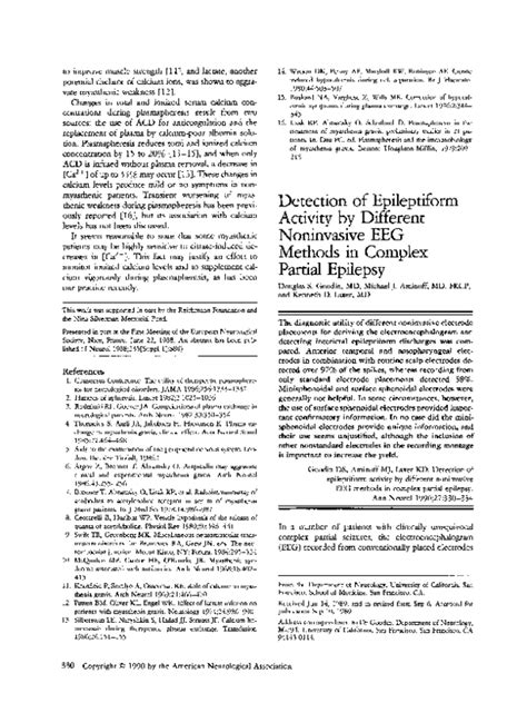 Pdf Detection Of Epileptiform Activity By Different Noninvasive Eeg