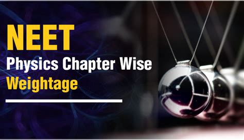 Neet Physics Chapter Wise Weightage 2026 Trend Analysis