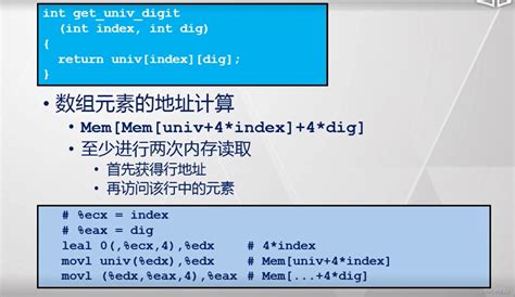 80x86汇编与c语言 4（数组储存）x86汇编数组访问 Csdn博客