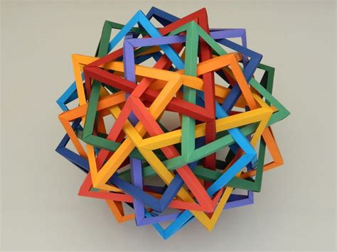 Ten Interlocking Triangular Prisms Triangular Prism Triangular Origami