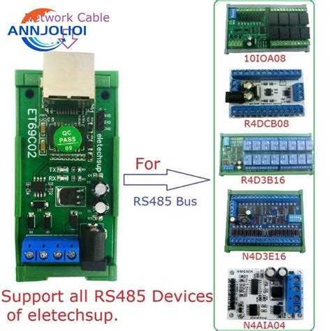 Ann Et69c02 Rj45 เป็น Rs485 ตัวแปลง Udp Modbus Rtu Mqtt สําหรับกล้อง Ptz Shopee Thailand