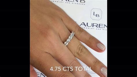 475 Ctw Round Diamond Wedding Eternity Band Youtube