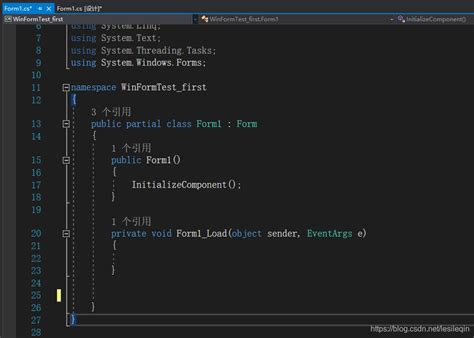 【c】 Winform窗体应用程序学习笔记 （一）programcs和form1cs Csdn博客