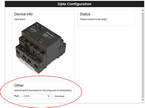 how to connect and communication with the arduino opta industrial