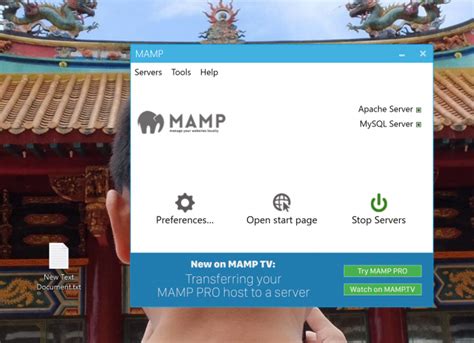 set up a localhost and make a web page using mamp and php samderlust