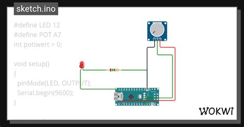 Poti Serial Monitor Wokwi Esp32 Stm32 Arduino Simulator