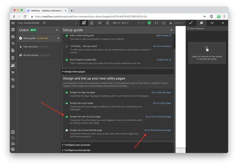 Guide How To Setup Native User Logins Memberships In Webflow
