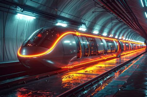 hyperloop pod in a test tunnel illustrating nextgen rapid transit