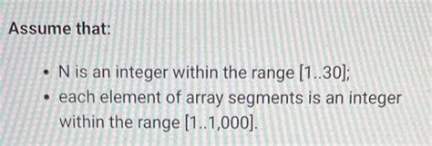 Solved You Are Given An Array Segments Consisting Of N