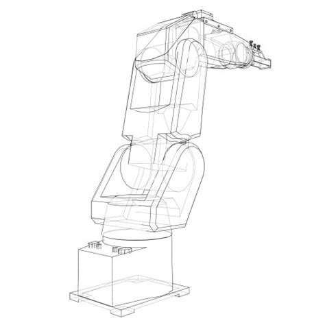 Concept Of Blueprint Ai Invention Robot Hand Vector Image