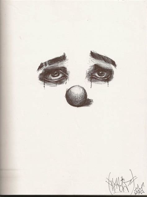 Sad Clown Drawings