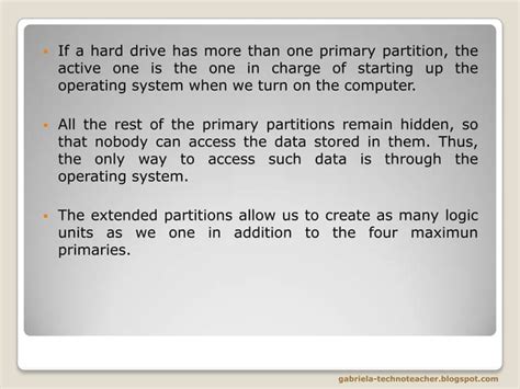 Hard Drive Partitions Ppsx Operating Systems Computer Software