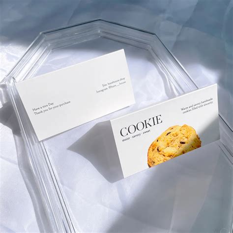 쿠키 헤더택 베이커리용 답례품 선물 포장 전단지·포스터·인쇄물 포트폴리오 크몽