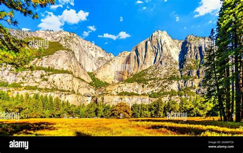 Yosemite Point With The Dry Yosemite Upper Falls Viewed From Yosemite