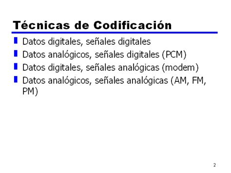 Codificación Y Modulación Digital