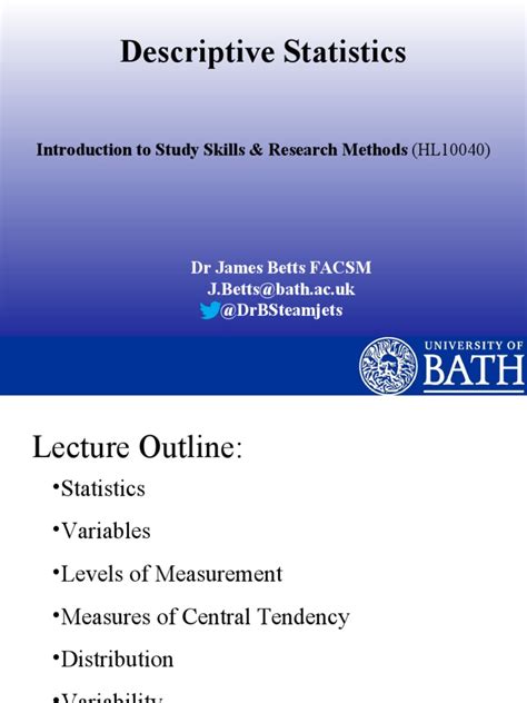 Lecture 3 Handout Pdf Level Of Measurement Standard Deviation
