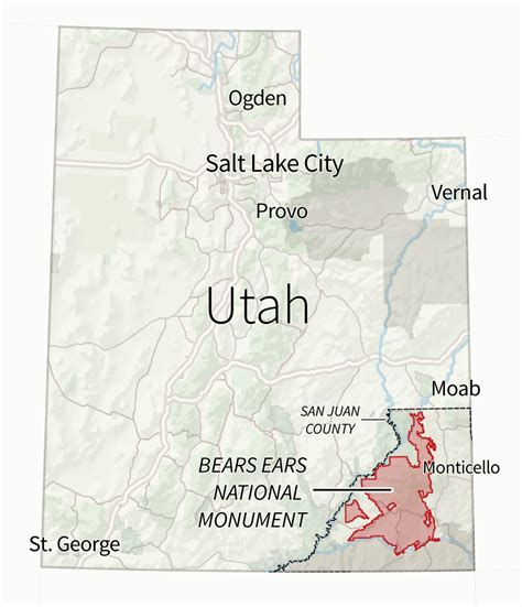 Map Of Bears Ears