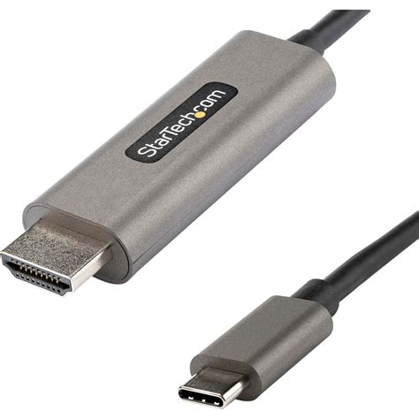 Startech Com Ft M Usb C To Hdmi Cable K Hz With Hdr Ultra Hd Usb Type C To Hdmi