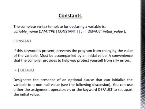fundamentals of pl sql part 1 basics ppt download
