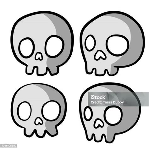 인간의 두개골과 십자가 죽은 사람 머리 해적 깃발 졸리 로저 재미있는 만화 플랫 일러스트레이션 강도와 할로윈의 상징세트 두개골에 대한 스톡 벡터 아트 및 기타 이미지