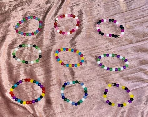 Pride Month Stretchy Glass Beaded Bracelets Pride Monthlbgtqiapride