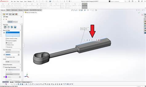 Using The Ghost Edge Selection Pop Up Toolbar In Solidworks