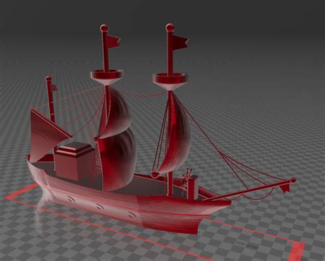 Stl File Pirate Ship Boat 🏴‍☠️・3d Print Design To Download・cults