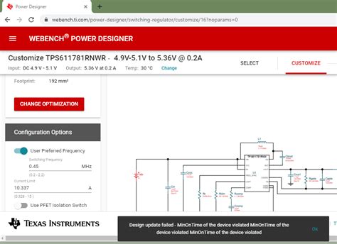 Tps61178 Operation Of Base Part Versus 1 Part With Min Pulse Width