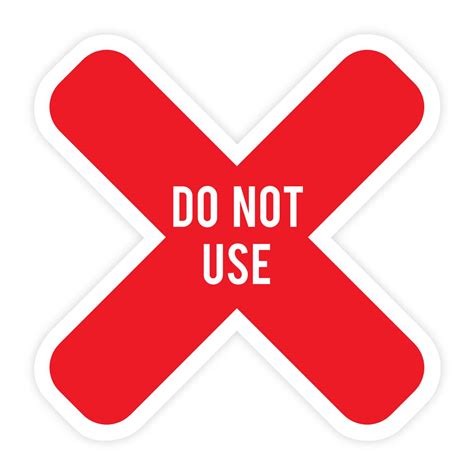 Customize These Social Distancing Do No Use X Table Stickers