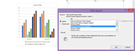 powerpoint 2016 automatically resizing charts pasted as metafiles microsoft community