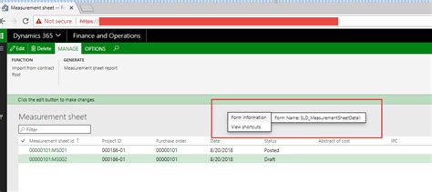Inside Microsoft Dynamics Ax Display Menu Item Form View Option In D365