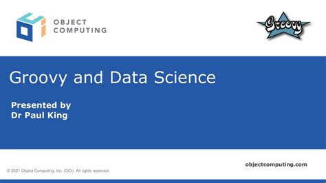 Groovy Data Science Speaker Deck