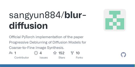 Github Sangyun884blur Diffusion Official Pytorch Implementation Of The Paper Progressive