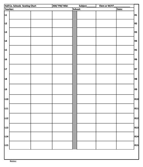40 Perfect Classroom Seating Charts And Map Templates