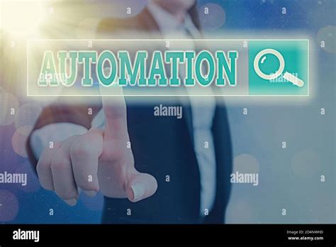 Conceptual Hand Writing Showing Automation Concept Meaning Automatically Controlled Operation